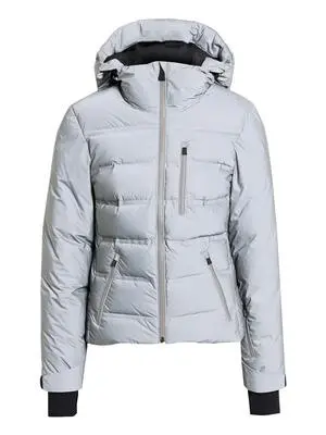 Aztech Mountain Nuke Suit Quilted Down Ski Jacket - Silver