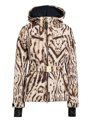 Bogner Ellya1 Printed Quilted Ski Jacket - Ecru