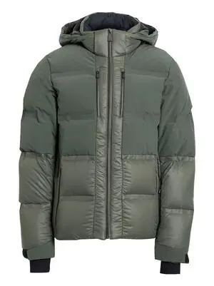Aztech Mountain Super Nuke Quilted Down Ski Jacket Grey Green