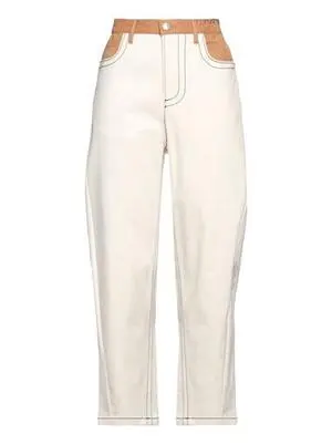 Marni Tapered Jeans With Two-tone Design - White