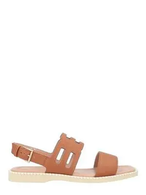 Hogan Leather Sandals - Brown