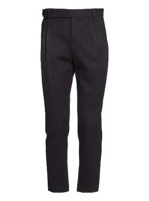 DANIELE ALESSANDRINI Striped Flannel Tailored Pants - Blue