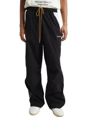 Rhude Ramona Piped Track Pants - Black/white