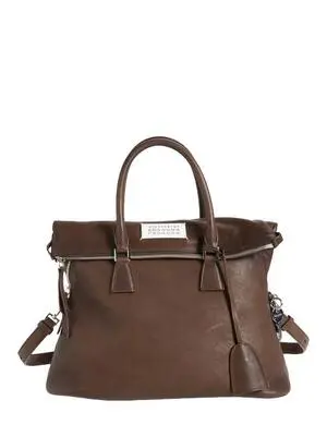 MAISON MARGIELA Medium 5ac Leather Tote - Ebene