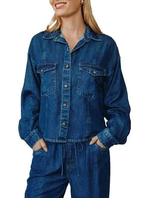 Bella Dahl Denim Shacket - Deep Blue Rinse