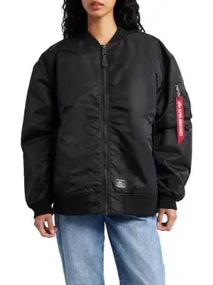 Alpha Industries Ma-1 Oversized Flight Jacket - Black