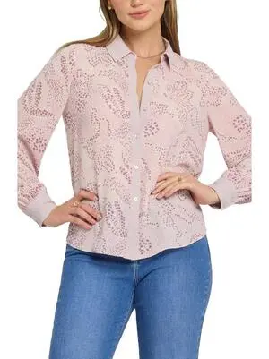 NYDJ Taylor Print Shirt - Rockflower Combo
