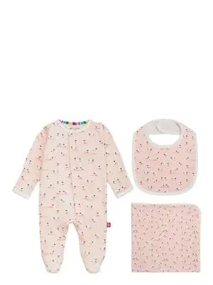 MAGNETIC ME Baby Footie, Bib, And Blanket Set - Pink