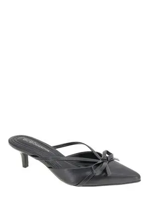 Bcbgmaxazria Pointed Toe Kitten Heel Mule - Black
