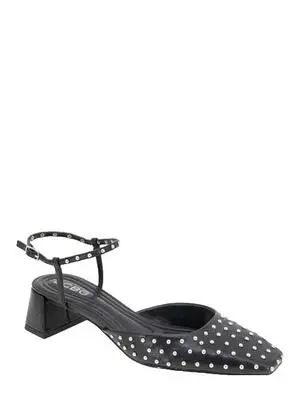 Bcbgmaxazria Ankle Strap Pumps - Black Stud