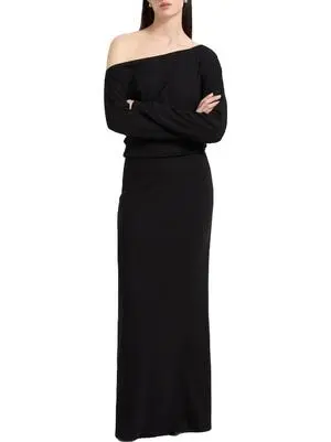 MARCELLA Amia One-shoulder Maxi Dress - Black
