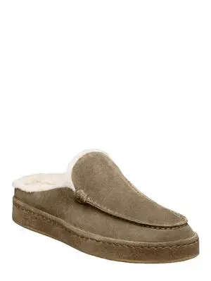 Allen Edmonds Bowen Shearling Lined Mule Slipper - Tobacco