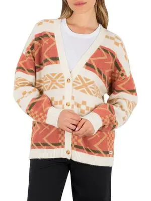 HURLEY Printed Knit Cardigan