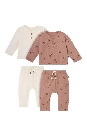 MODERN MOMENTS™ BY GERBER Henley Top And Pants Set - Acorns