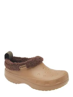 CROCS Classic Fleece Lined Clog - Sepia