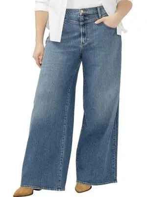 SILVER JEANS CO. V-yoke High-waist Wide Leg Jeans - Picadilly