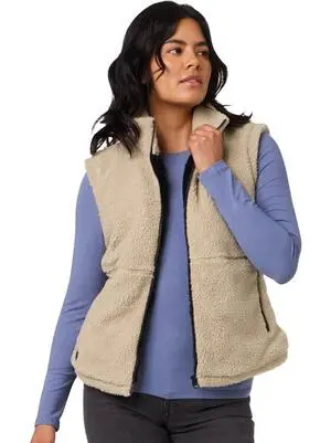 MOBILE WARMING Upland Heated High-pile Fleece Vest - Coffee