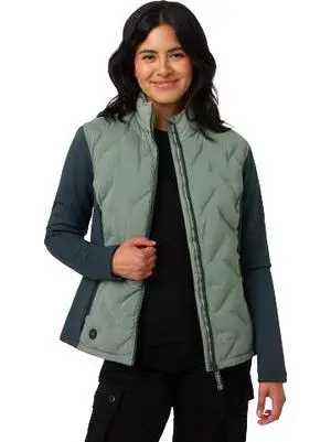 MOBILE WARMING Aria Natural Down Hybrid Heated Jacket - Sage/olive