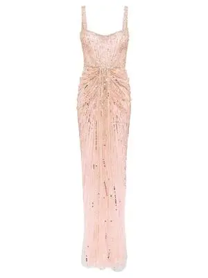 Jenny Packham Chrissy Sequin-embellished Gown - Pink Sprite