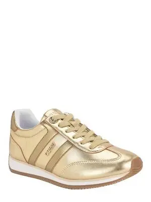 GUESS Metallic Lace-Up Sneakers