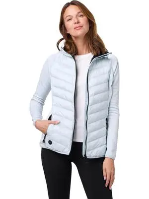 MOBILE WARMING Ventani Hybrid Packable Heated Jacket Crystal Blue