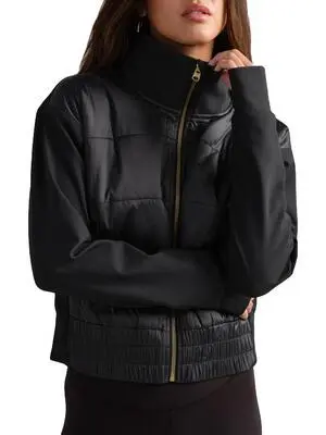 RHONE Chalet Quilted Water Repellent Jacket - Pure Black