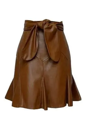 NO PISE LA GRAMA Sombrita Mini Skirt - Caramel