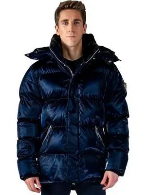 WOODPECKER Bumnester 3/4 Length Quilted Coat - All Wet Navy