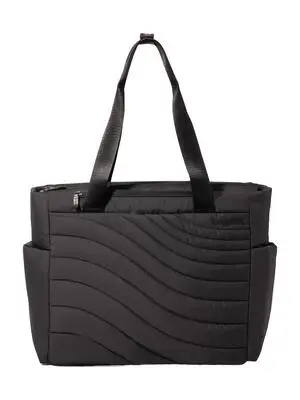 BAGGALLINI Set Wave Large Tote Bag - Black Wave Puff