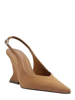 Schutz Siena Slingback Wedge Pumps - Wood