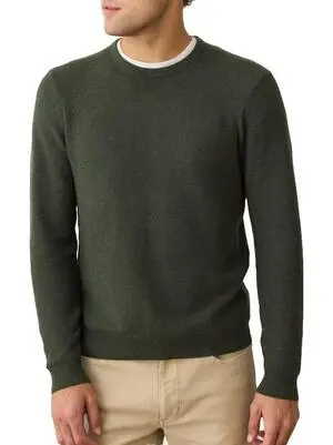 Marine Layer Textured Cotton Blend Crewneck Sweater - Barbour