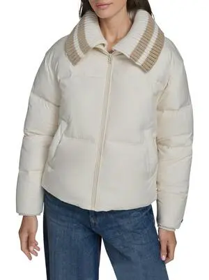 Champion Shawl Collar Puffer Jacket White