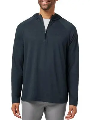 Travis Mathew Country Hopping Quarter-zip Hoodie - Total Eclipse