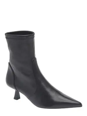 STUART WEITZMAN Supersculpt Leather Booties - Black