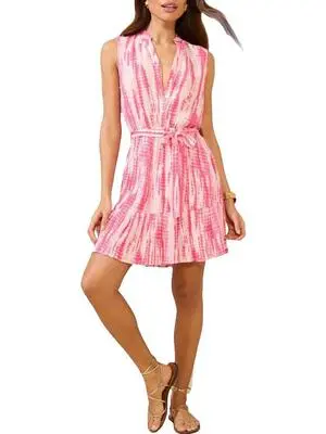 LIPSY Blurred Print Sleeveless Mini Dress - Pink