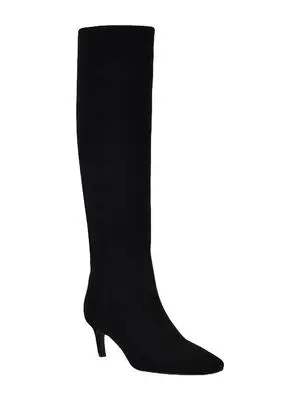 Nine West Caddy Knee High Boot Black Suede