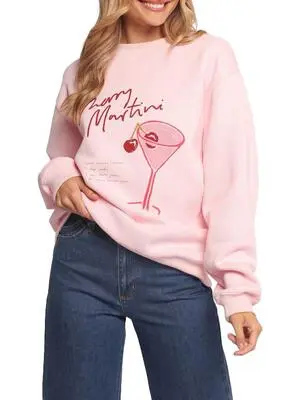 PETAL & PUP Graphic Crewneck Sweatshirt - Pink