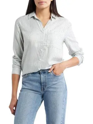 BEACHLUNCHLOUNGE Eden Long Sleeve Button-Up Shirt