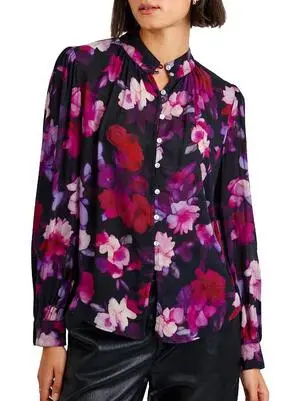 Bella Dahl Floral Button-up Shirt - Berry Bloom Print