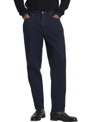 Barbour Regular Fit Straight Leg Stretch Twill 5-pocket Pants - Dark Navy