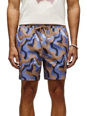 Psycho Bunny Dante Swim Trunks - Toasted Coconut
