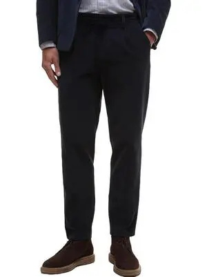 Barbour Wallington Pleated Stretch Corduroy Suit Pants - Navy