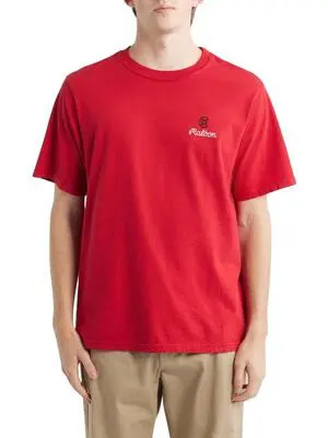MALBON Bermuda Clot Cotton Graphic T-shirt - Red