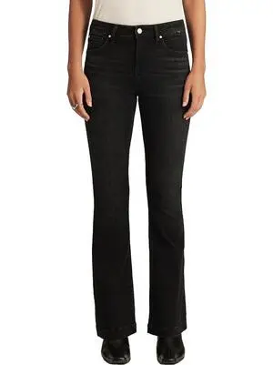 MAVI Sydney Mid-rise Flare Jeans - Dark Smoke Feather Blue