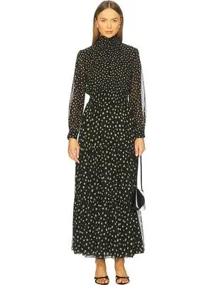 Misa Daphne Dress - Golden Polka Dot Mix