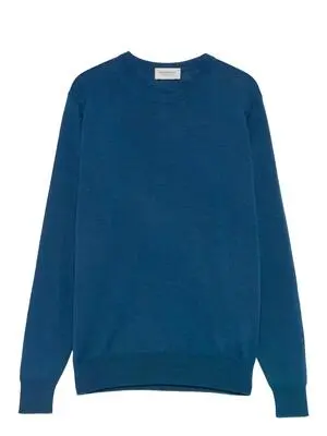 John Smedley Crew Neck Sweater - Blue