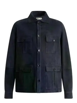 Bally Suede Jacket - Blue