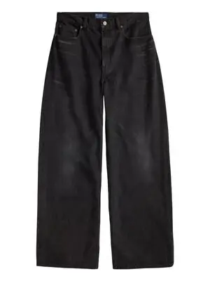 Ralph Lauren High-waisted Straight Leg Jeans - Black