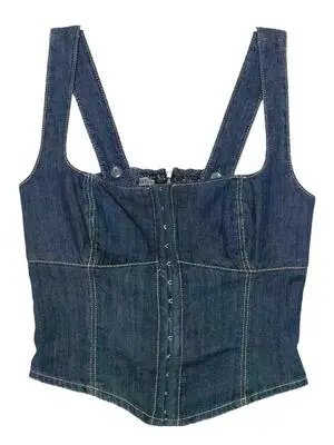 REFORMATION Tagliatelle Denim Top - Els