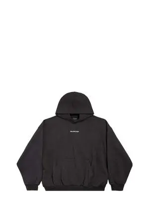 Balenciaga Logo Hoodie - Black